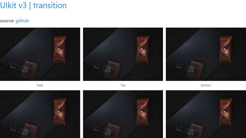 UIkit v3 | transition