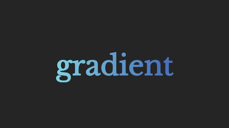CSS Animated Gradient Text