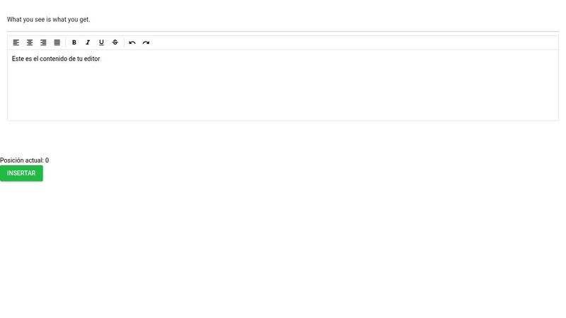 Editor (WYSIWYG): Default editor - Quasar Playground