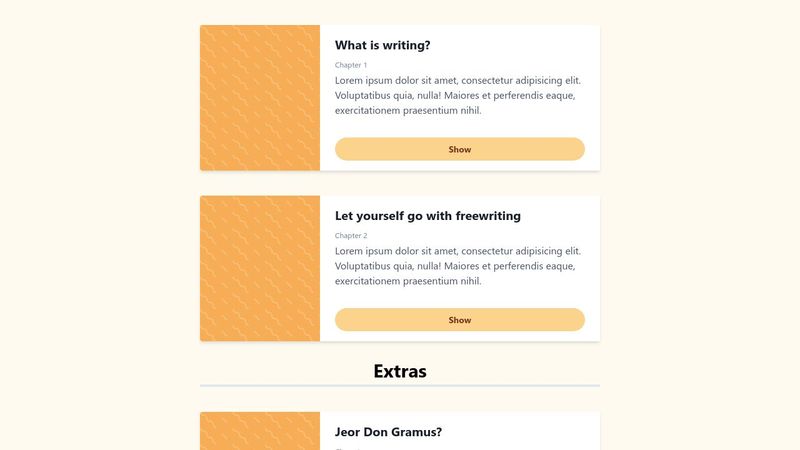 Tailwind CSS card design