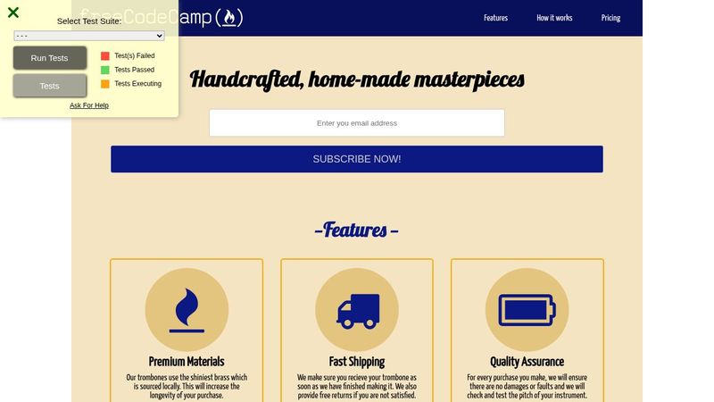 Responsive Web Design Projects - Build a Product Landing Page | FreeCodeCamp