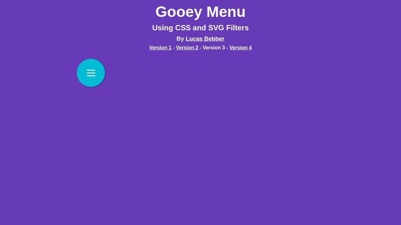 CSS Gooey Menu (Version 3)