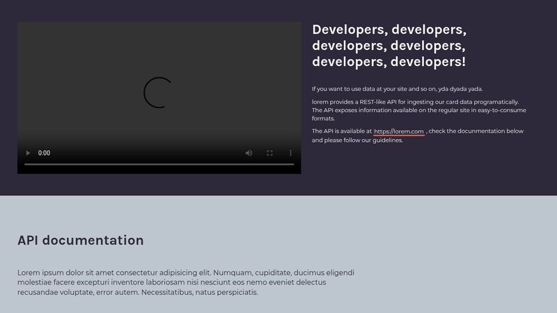 Developers documentation