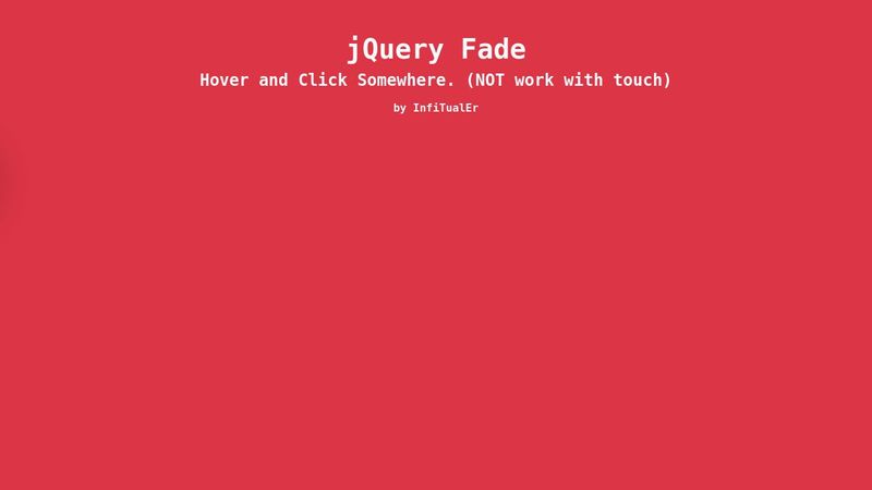 jQuery Fade