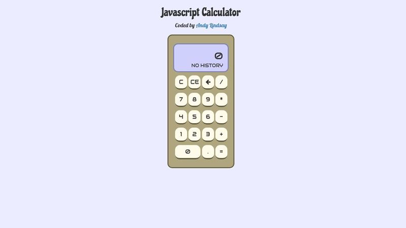 Build a JavaScript Calculator FreeCodeCamp
