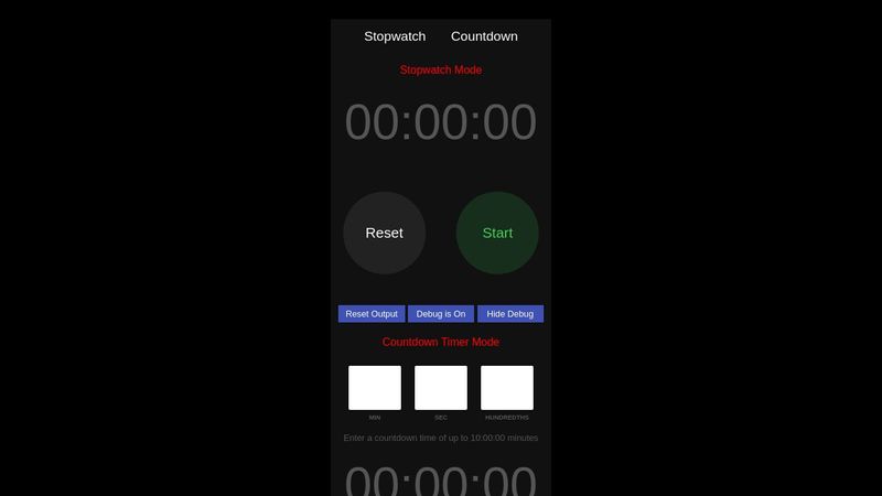 Stopwatch & Timer