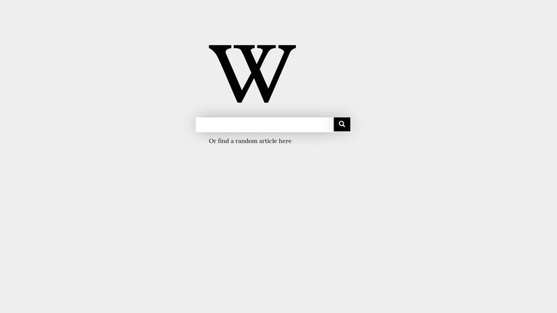 Wikipedia search engine