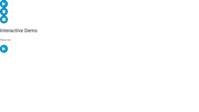 CSS play pause stop button