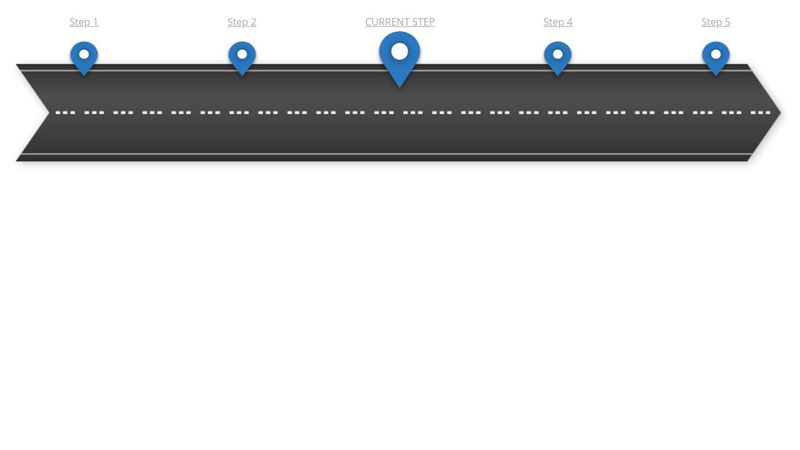 CSS pins on road (img)