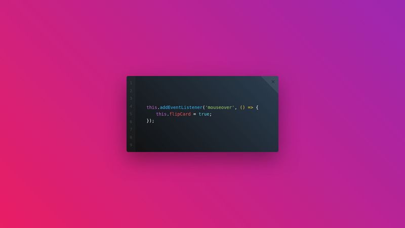 Flipping Business Card