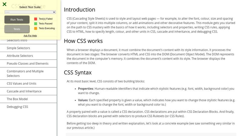 CSS3 Documentation Page