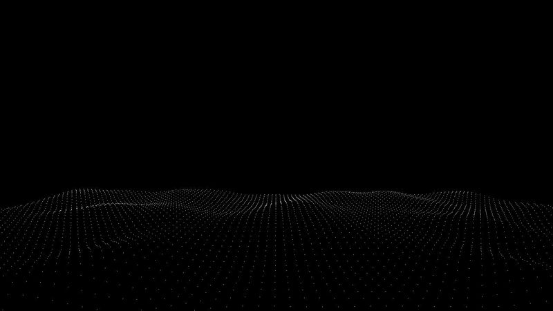 Perlin noise waves using Three.js (WebGL)