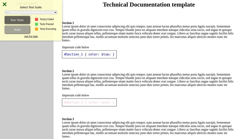 TECHNICAL DOCUMENTATION TEMPLATE