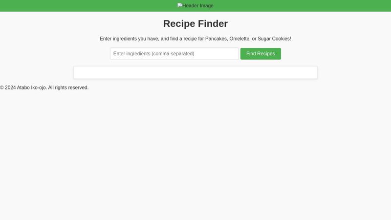 Recipes finder