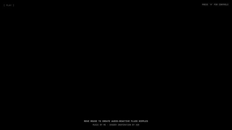 [threejs/shaders] Water Ripple Effect with Audio