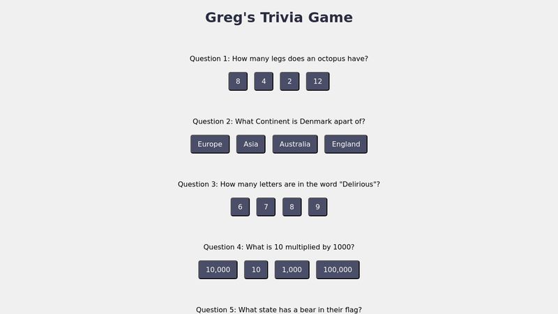 JS Quiz Game Project