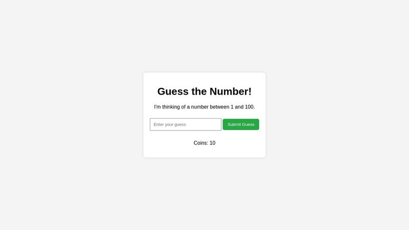 Number Guesser game