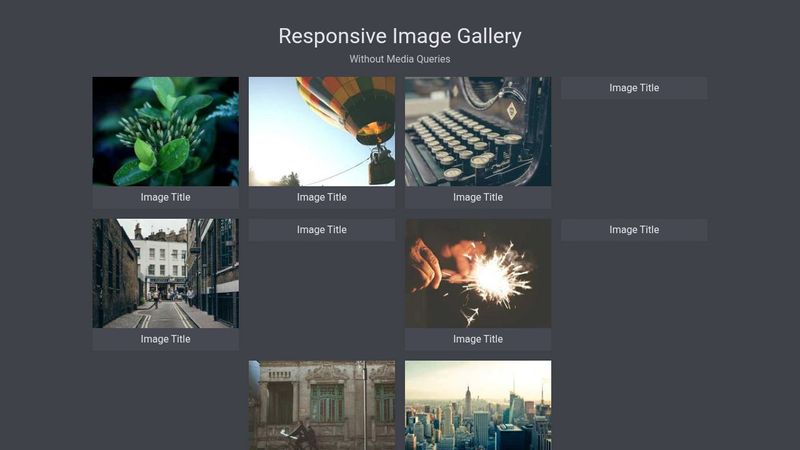Responsive flexbox grid without using media queries