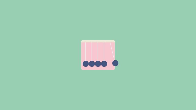 Newton's cradle using only CSS