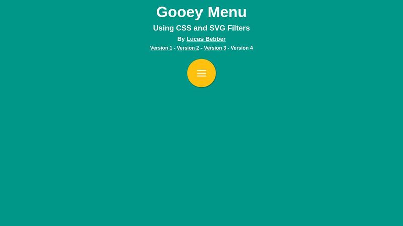 CSS Gooey Menu (Version 4)
