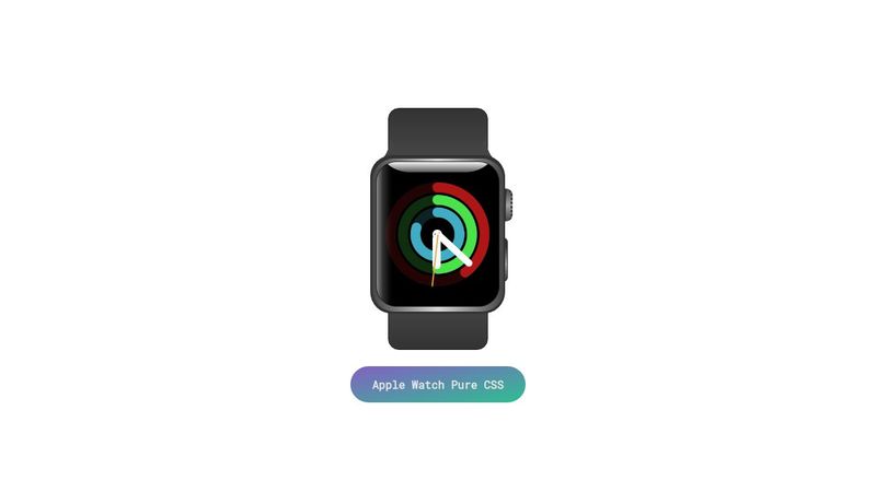 Apple Watch Pure CSS