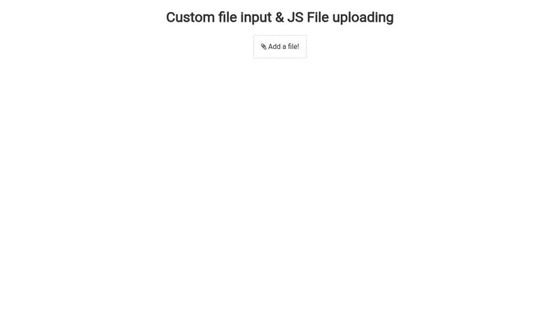 Custom file input