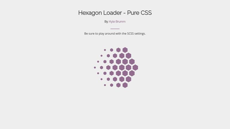 Hexagon Loader (Pure CSS)