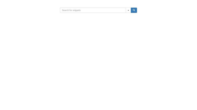 Advanced Search Dropdown