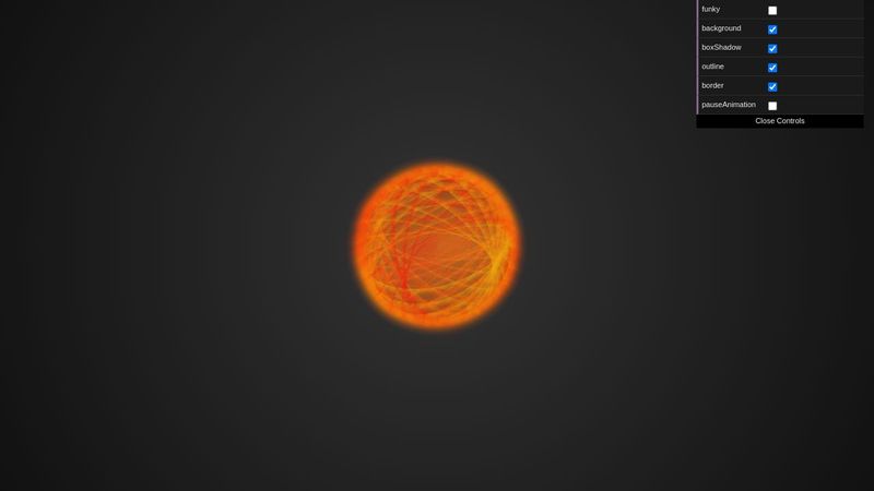Glowing Sphere 3D (css)
