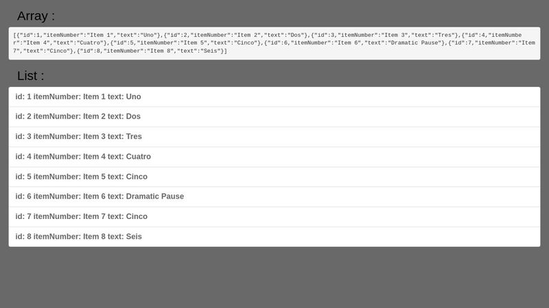 React Iterating over Array