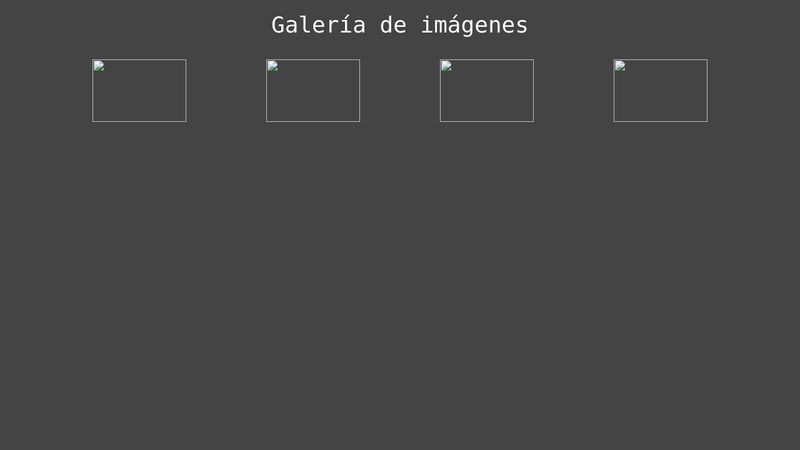 Galería de imágenes con efecto lightbox con HTML y CSS