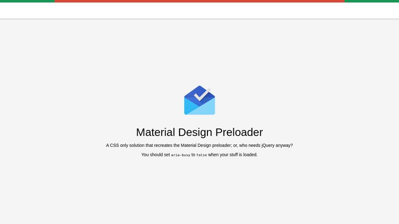 Material Design Preloader