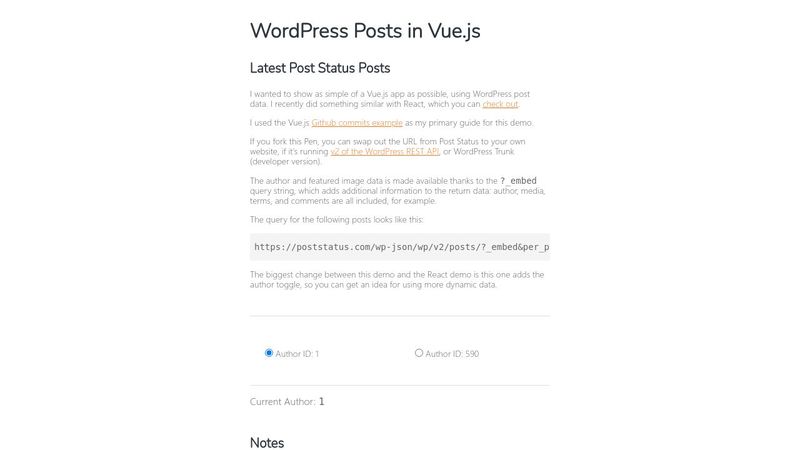 WordPress Posts in Vue.js