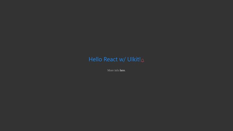 [FIXED] React + UIkit