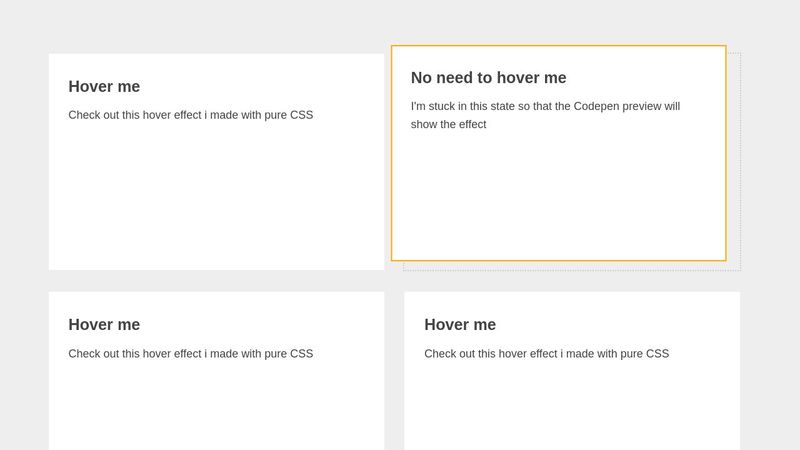 Hover effect - Pure CSS