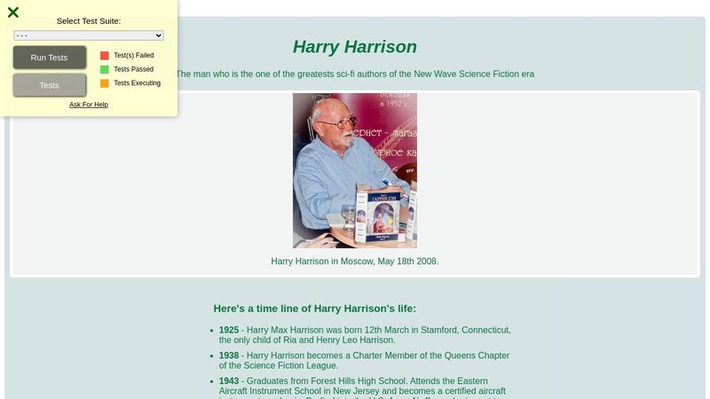 Build a Tribute Page - a project on FreeCodeCamp