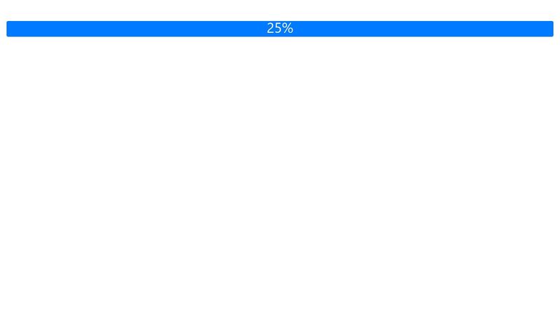 Bootstrap 4 Progress Bar