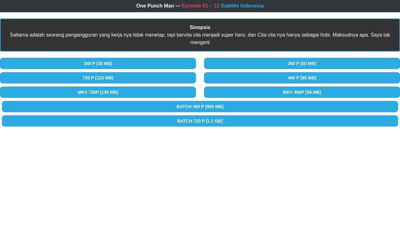 Anime CSS + HTML Download Box
