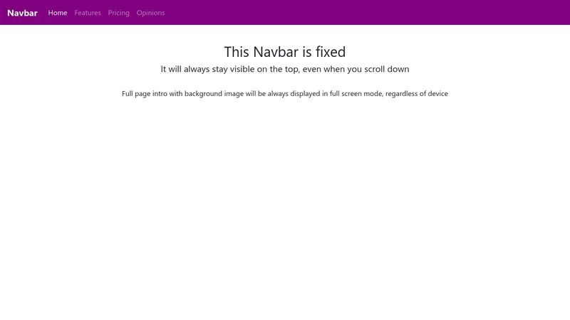 Bootstrap navbar fixed