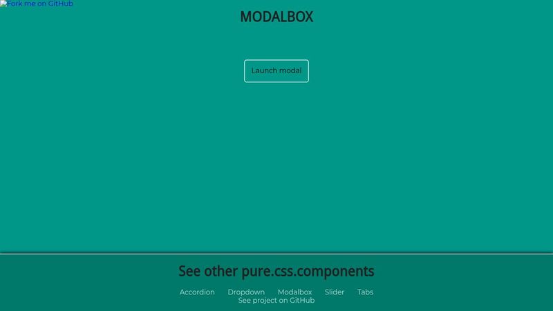 Pure CSS Modalbox