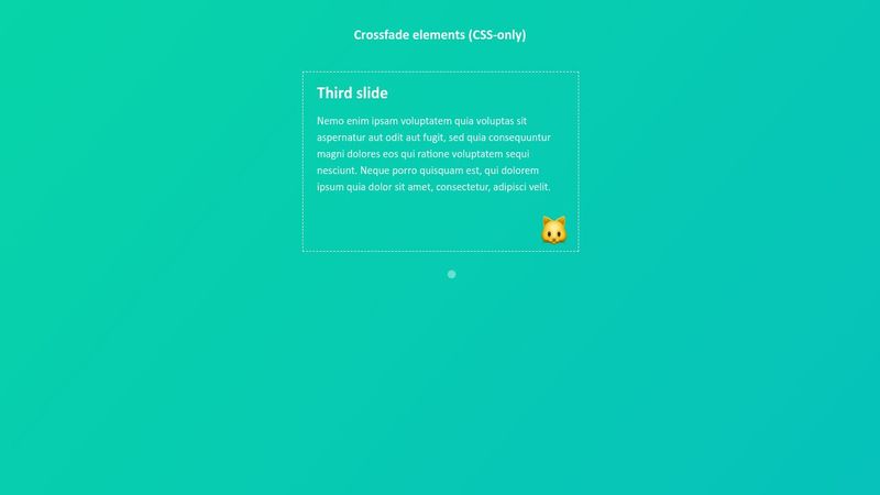 SCSS mixin: crossfade elements (CSS-only)