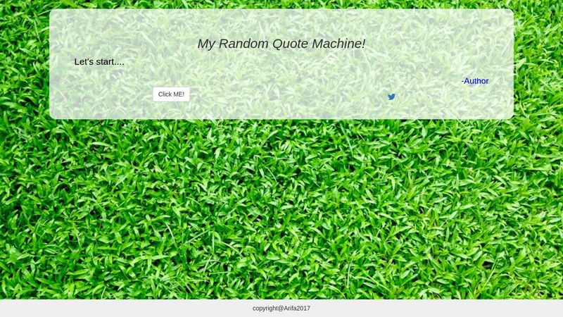 Random Quote Machine