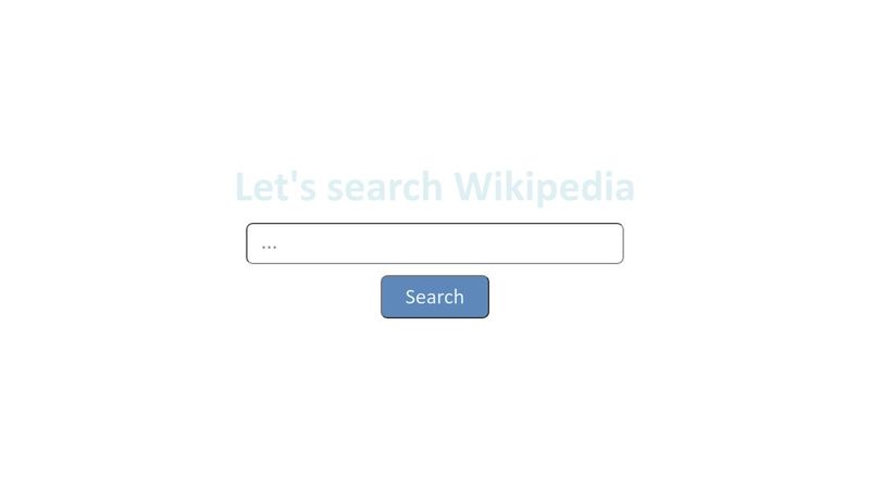 Wikipedia Search