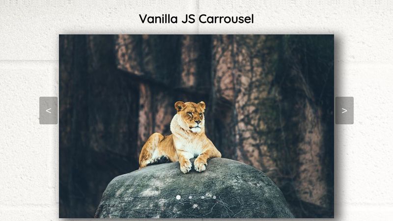 Vanilla JS Carrousel