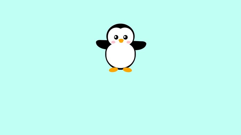 Penguin using css