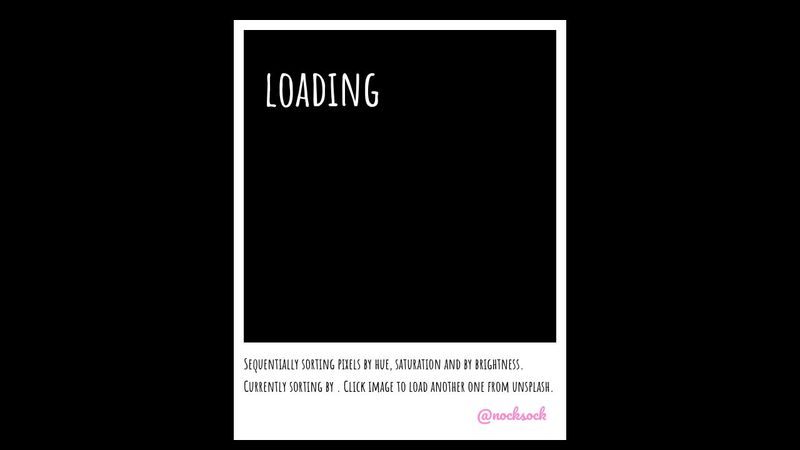 Pixel Sorting with p5.js