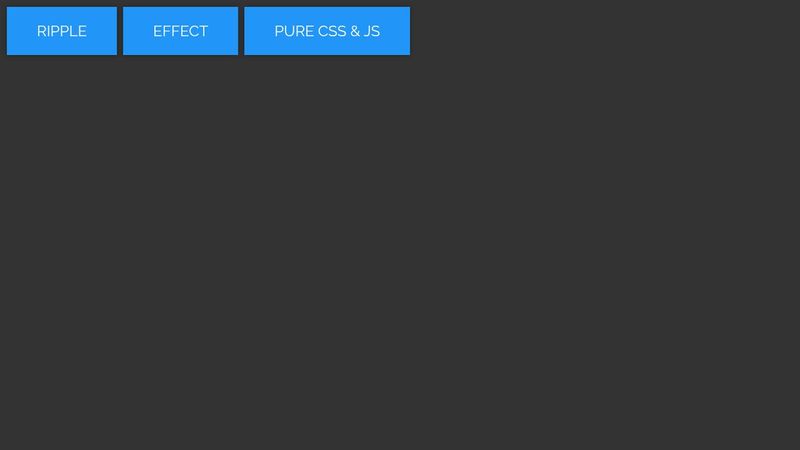 Ripple Effect Pure CSS & JS