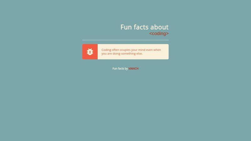 Coding fun facts
