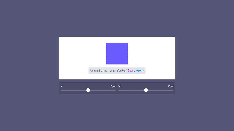Web Animation 101 (#120):CSS Transform Functions -- Translate