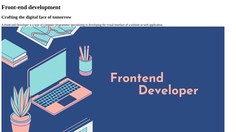 Front end development